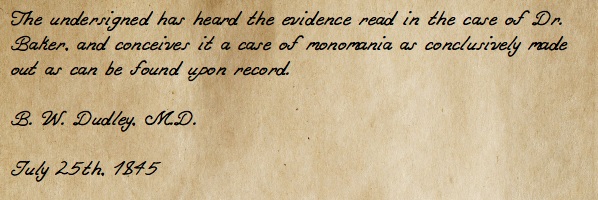 The Strange Case of Dr. Abner Baker, Jr. – Kentucky Historic Institutions